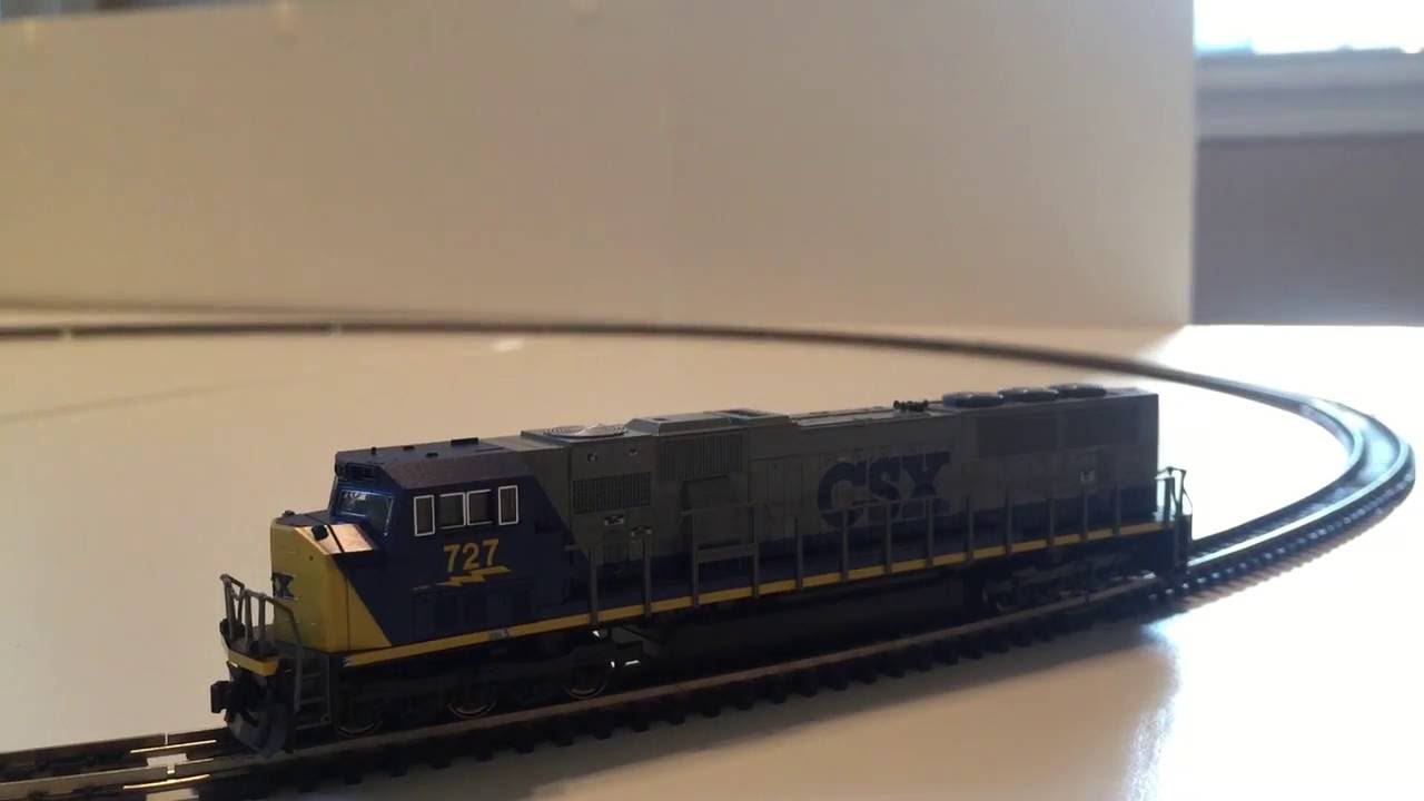 N Scale Kato SD70 MAC CSX 176-6307A #727 - YouTube