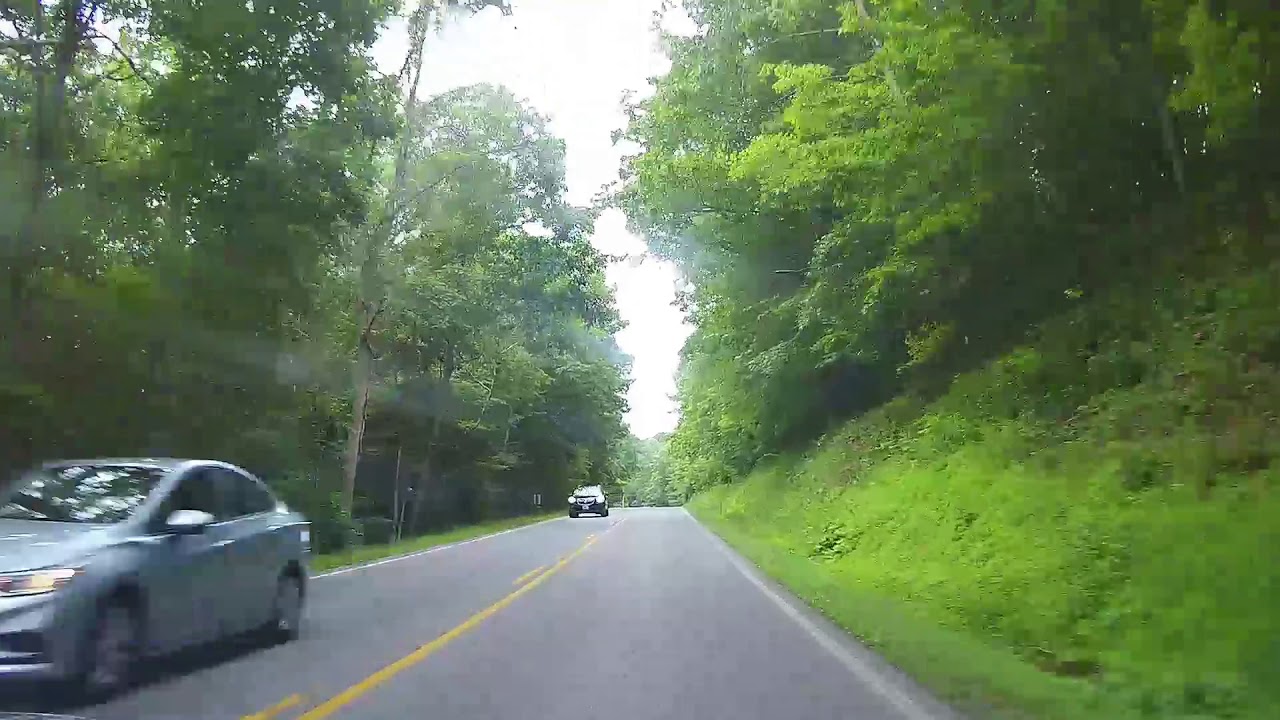 Driving on Virginia State Route 39 in the Jefferson National Forest ...