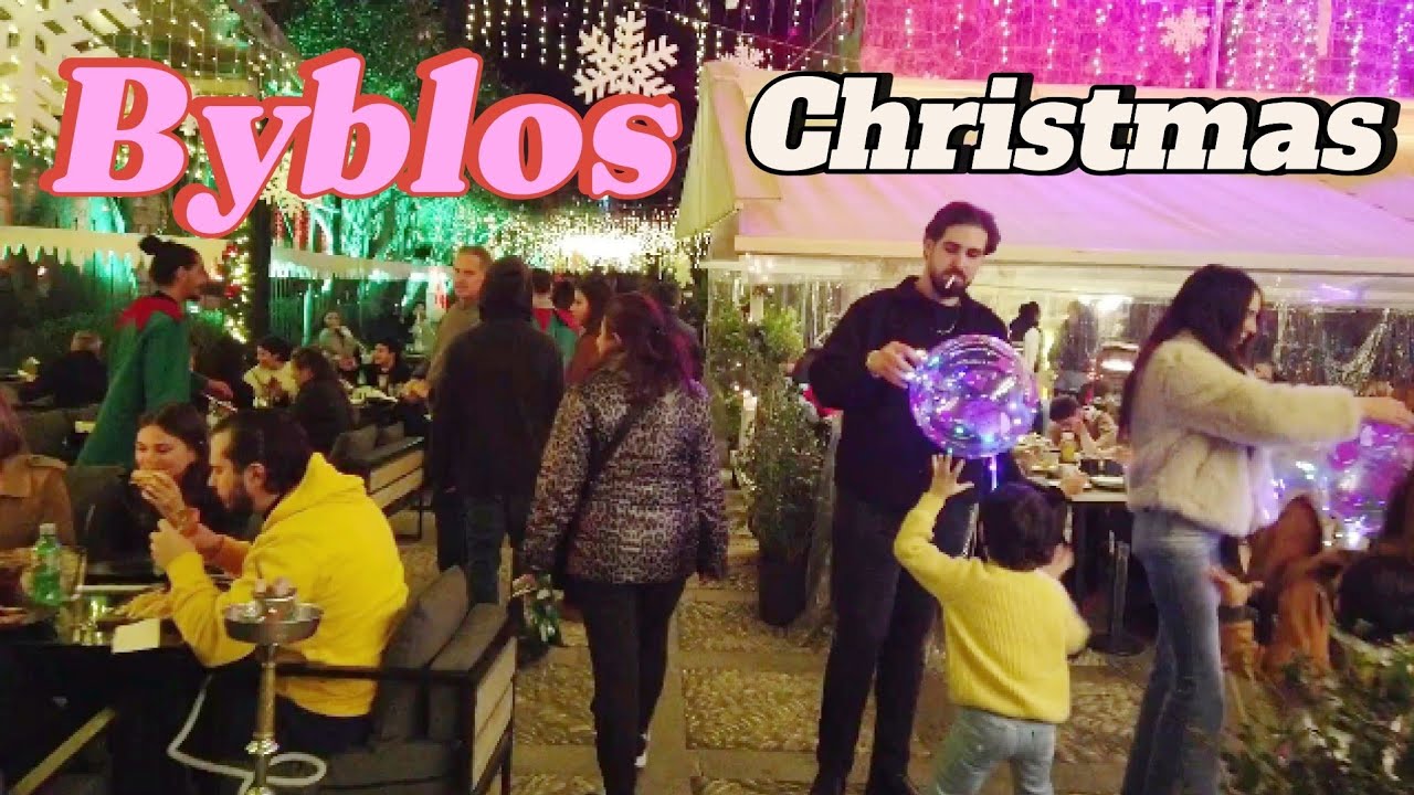 Christmas 2024 Byblos Lebanon Markets, street food and Decorations ...
