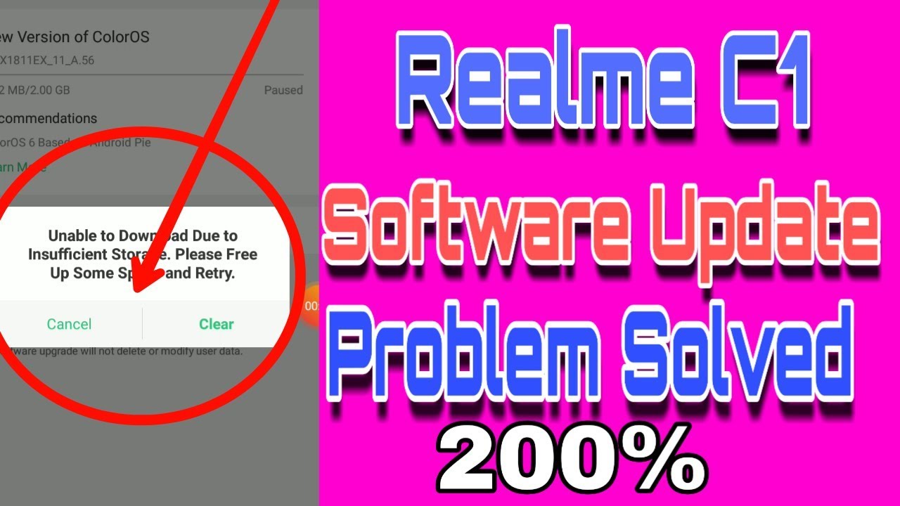 Realme C1 Software Update Problem Solved 200% || By~Mr Raj Sanjay - YouTube