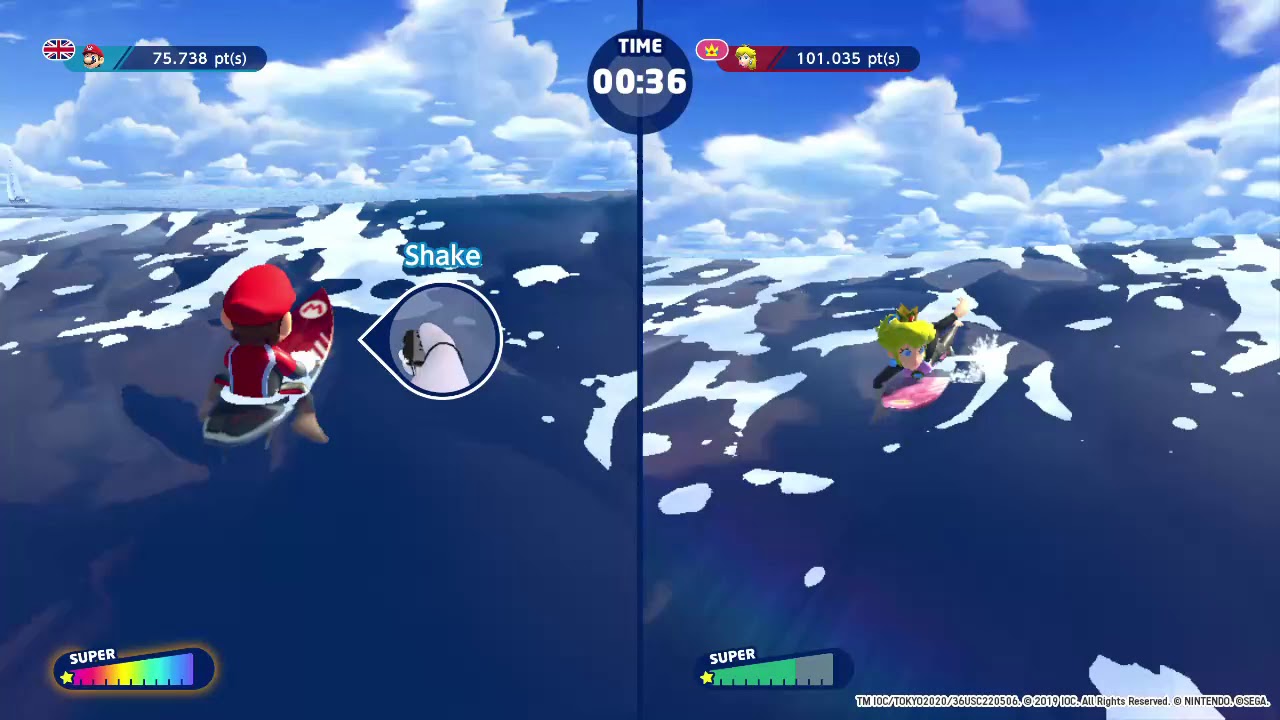 Mario and Sonic at Olympic Games 2020 - surfing - YouTube