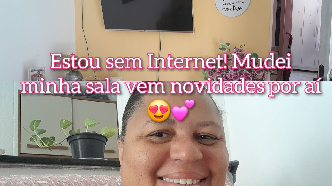 Estou sem Internet! comprei uma mesa mudei minha sala.🥰🙏 - YouTube