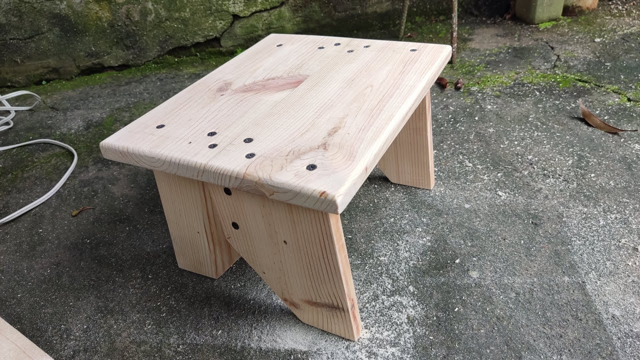 Diy step stool / bangkito - YouTube