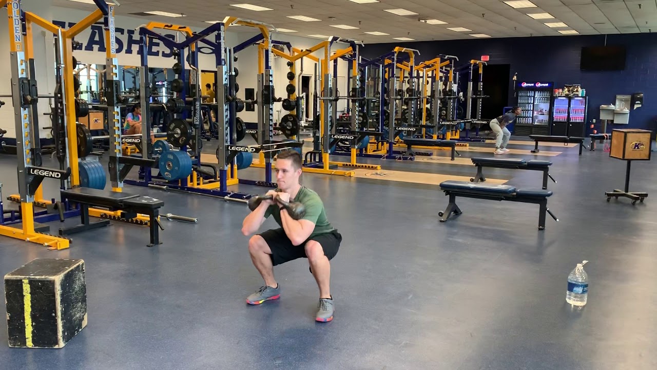 KB Front Rack Squat - YouTube