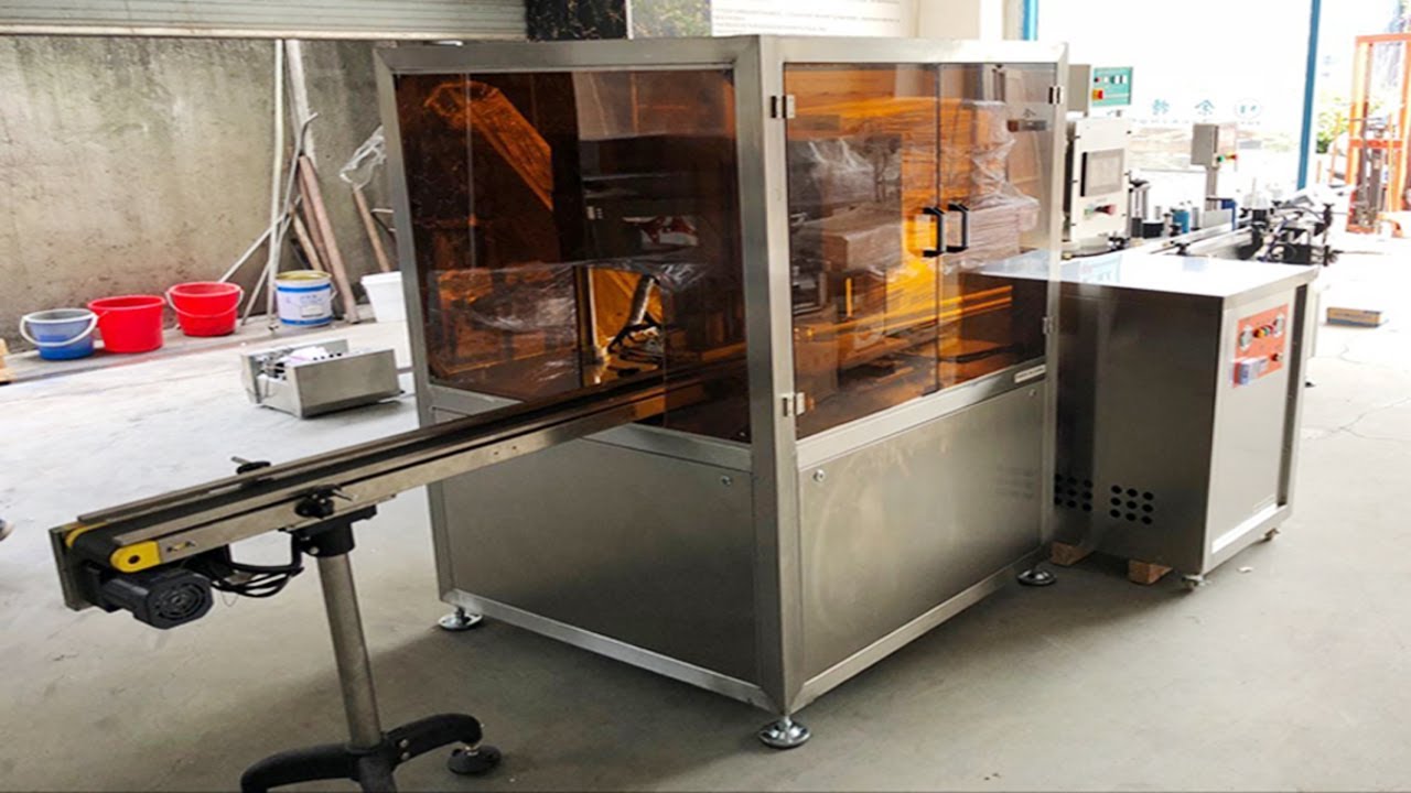 cigar cans vacuum seaming machine tested for USA customer - YouTube