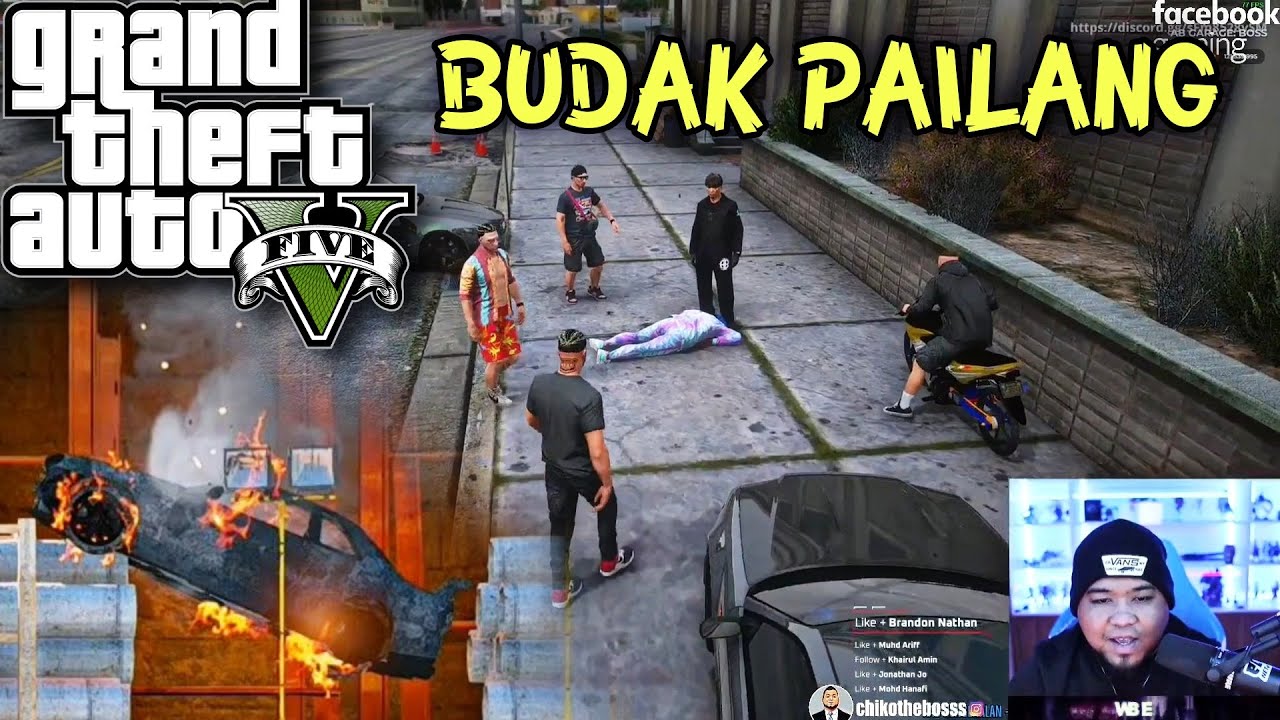 🔴 GTA V | Chiko Mat Pailang Bakar Kereta BosKu - YouTube