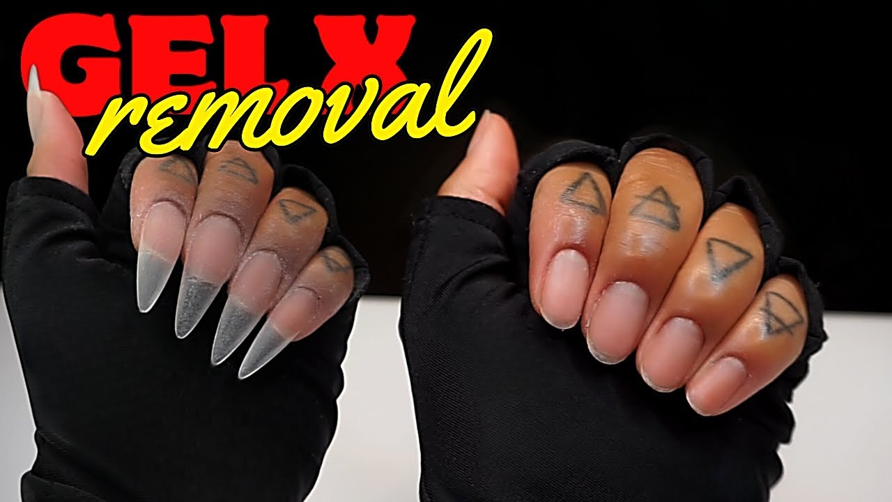 How To Remove Gel X Nails | Step By Step | At Home - YouTube