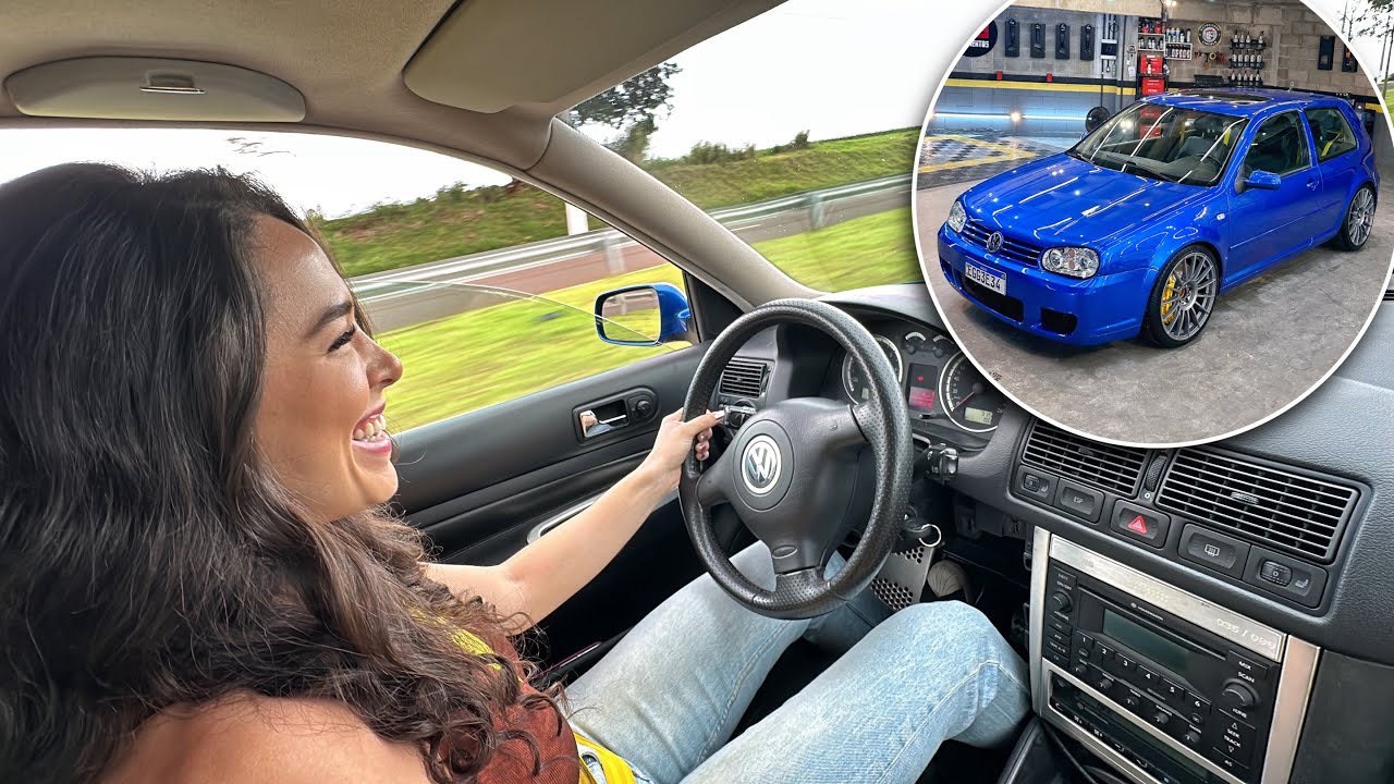PASSEI MAL COM A MORENA ACELERANDO O GOLF R28 QUE ELA AJUDOU MONTAR ...