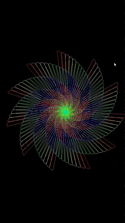 Amazing Geometric Pattern Design Using Python Turtle 🐢python Viral