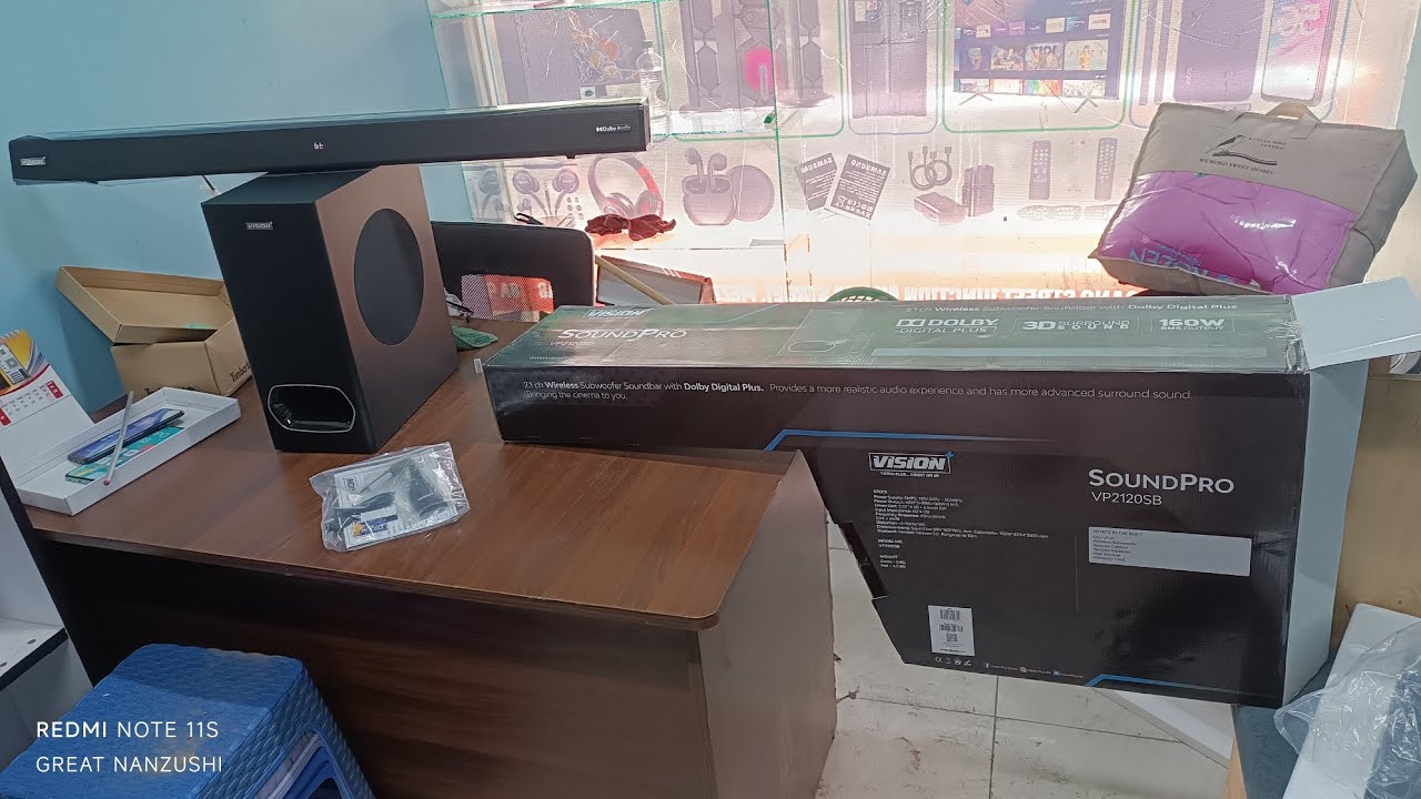 Price: KSh. 18500. Vision Plus Soundbar SoundPro VP2120SB. 160w 2.1ch ...