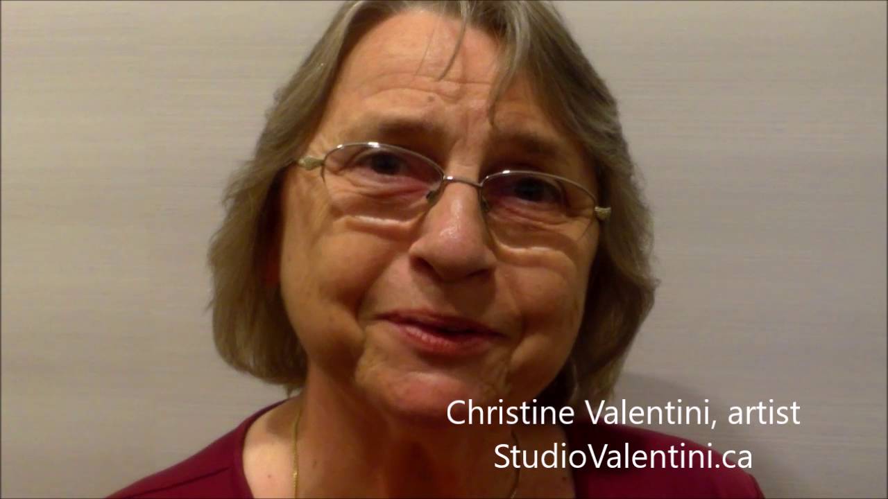 Christine Valentini, artist at The Carlton Gallery in Toronto, June ...