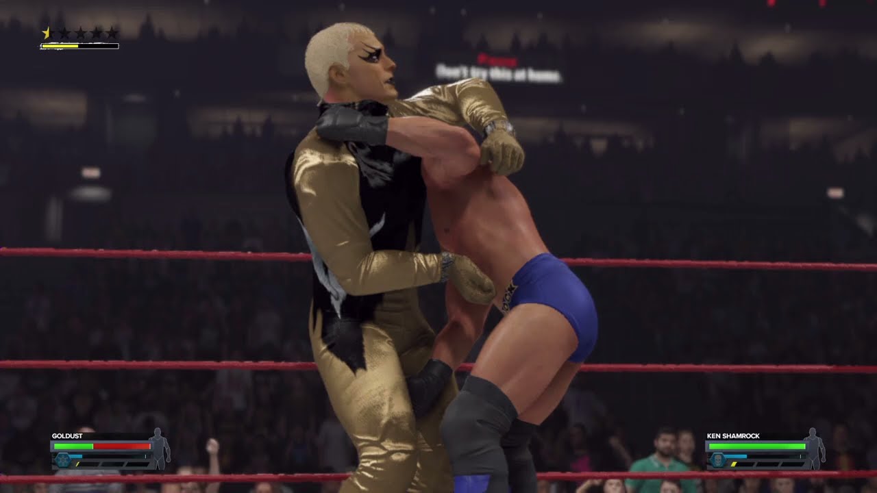 WWE 2K24 Survivor Series 1998 Goldust Vs Ken Shamrock 1st Round Match ...