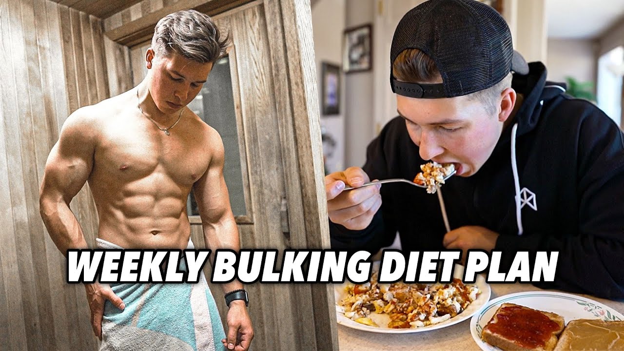 WHAT I EAT TO BUILD MUSCLE | Weekly Bulking Diet 6 Meals A Day - YouTube