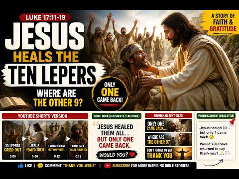 Jesus Heals the Ten Lepers | A Powerful Story of Faith & Gratitude (Luke 17:11-19)#leper #jesusheals
