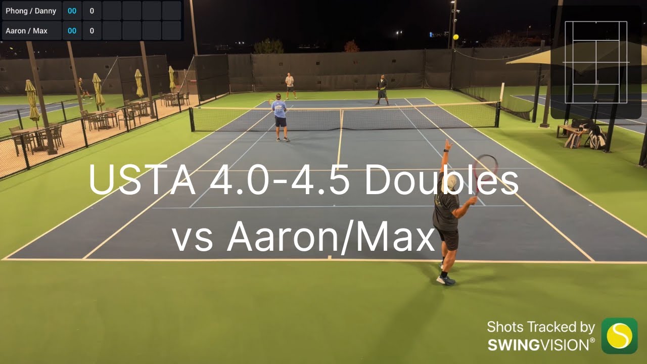 Tennis Practice | Doubles | Phong/Danny vs Aaron/Max | USTA 4.0 - 4.5 ...