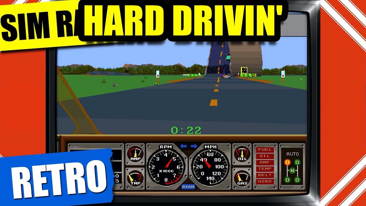 Hard Drivin’ (1989) 🕹 Arcade Gameplay - YouTube