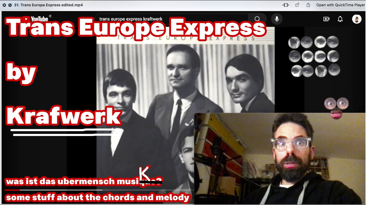 What happens in Trans Europe Express by Kraftwerk? Super cool chords ...