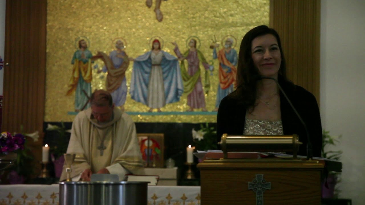 Mass of Joy and Peace by Tony Alonso sung by LeAnna Sharp Easter 2019 ...
