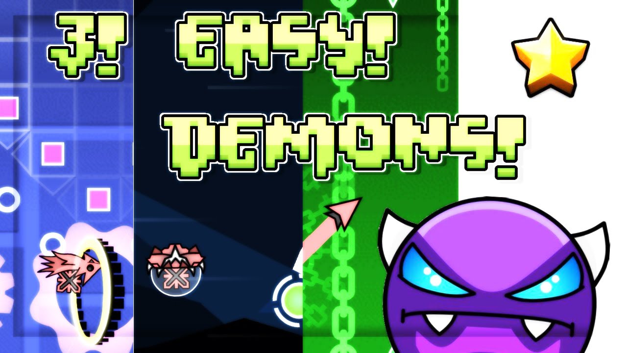 3 Easy Demons You Can Beat In Geometry Dash! - YouTube