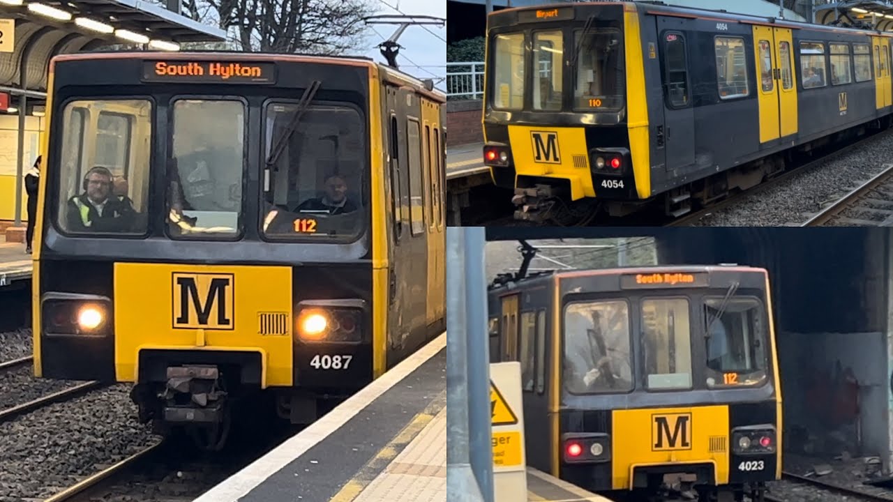 Tyne and Wear Metro Trains at Seaburn - YouTube