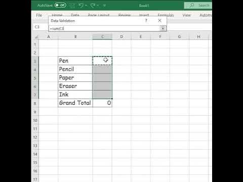 How to Set Budget Limits in Excel With Data Validation - YouTube
