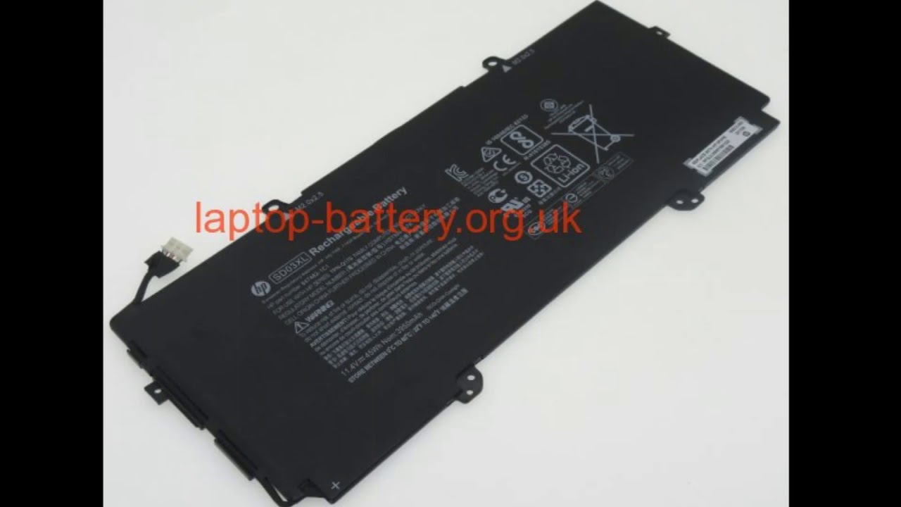 Original 11.4V, 3950mAh, 45Wh HP SD03XL, 847462 1C1 battery, Chromebook ...
