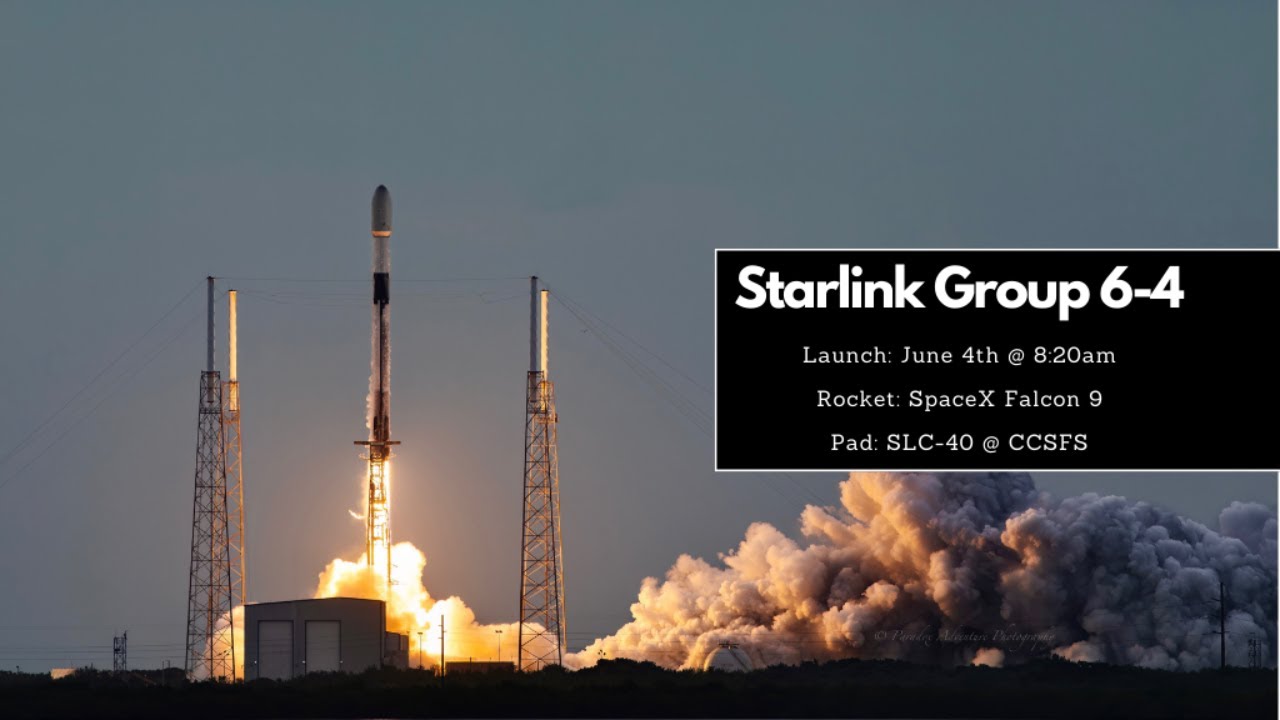 Launch of Starlink Group 6-4 - YouTube