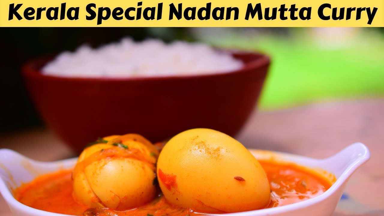 Kerala Style Nadan Mutta Curry | Egg curry with coconut milk | Quick ...