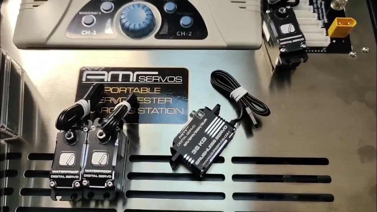 AMR Servos 35kg Low Profile servos speed tests results. - YouTube