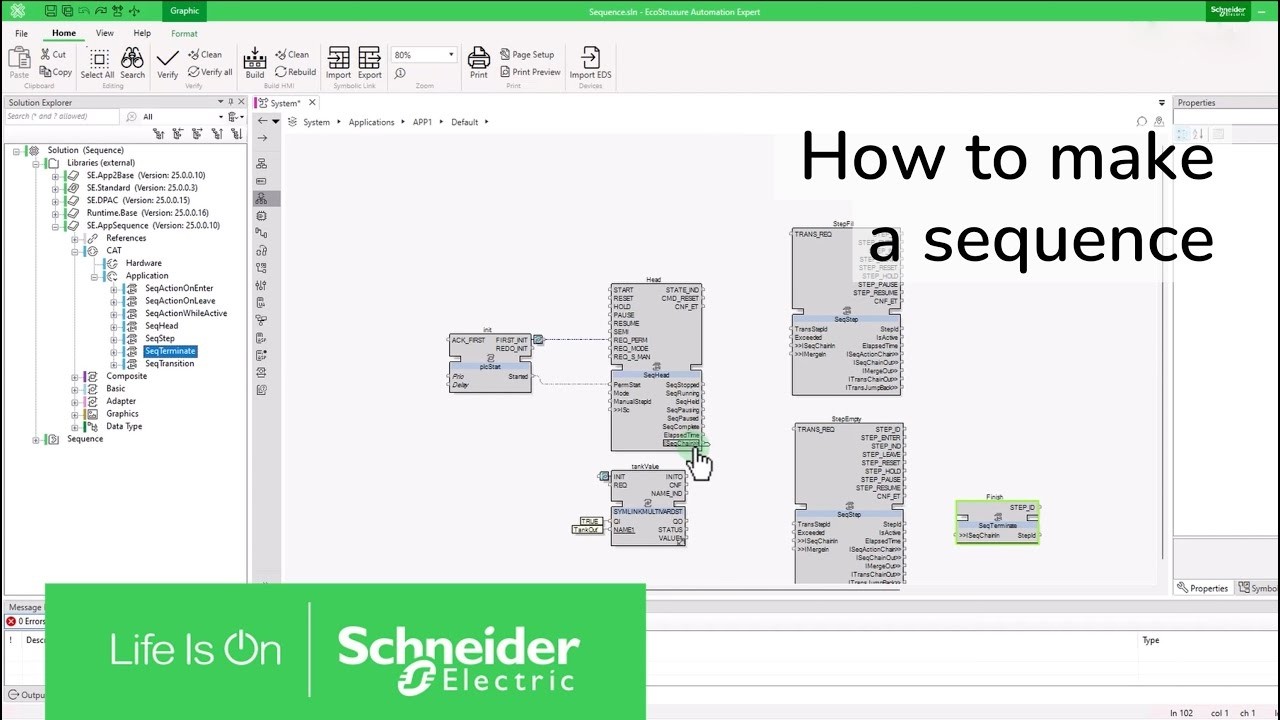 How to Make a Sequence in EAE v25.0 | Schneider Electric - YouTube