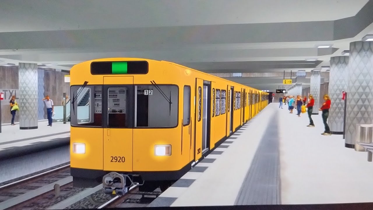 TS2009 mit ein F92 von der U5 zu U55 über U8 und U7 entlang fahren ...