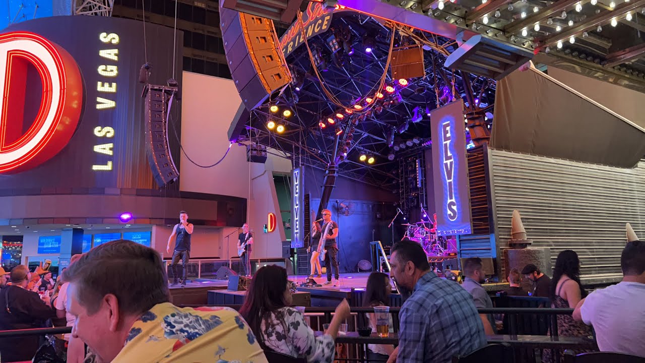 Mystica Celebrity Channel Live Concert Scenes on Fremont, Las Vegas ...