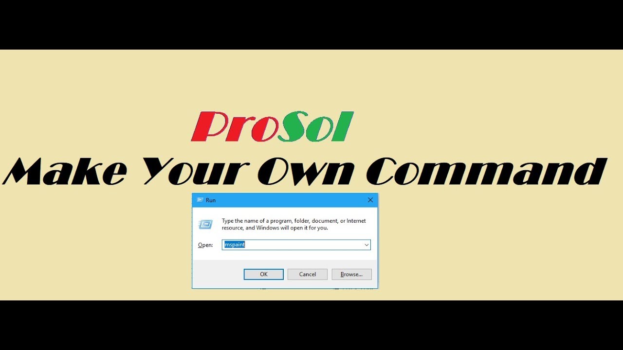 Make Your Own Run Command Shortcut Youtube