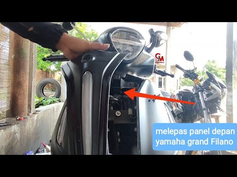 cara melepas panel depan Yamaha Grand Filano - YouTube