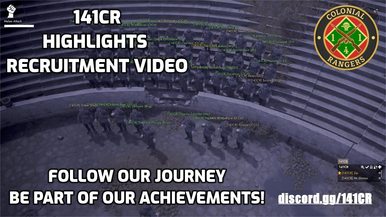 Recruitment | 141CR Regiment | Foxhole War 102 - YouTube