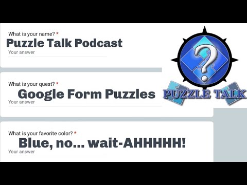 Puzzle Talk - Google Form Puzzles - YouTube