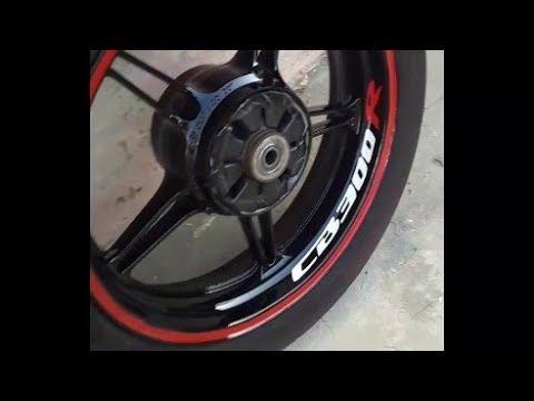 pintura das rodas da CB 300r - YouTube