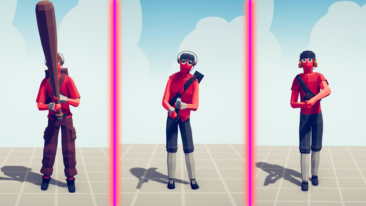 EVOLUTION OF TF2 SCOUT - Totally Accurate Battle Simulator TABS - YouTube