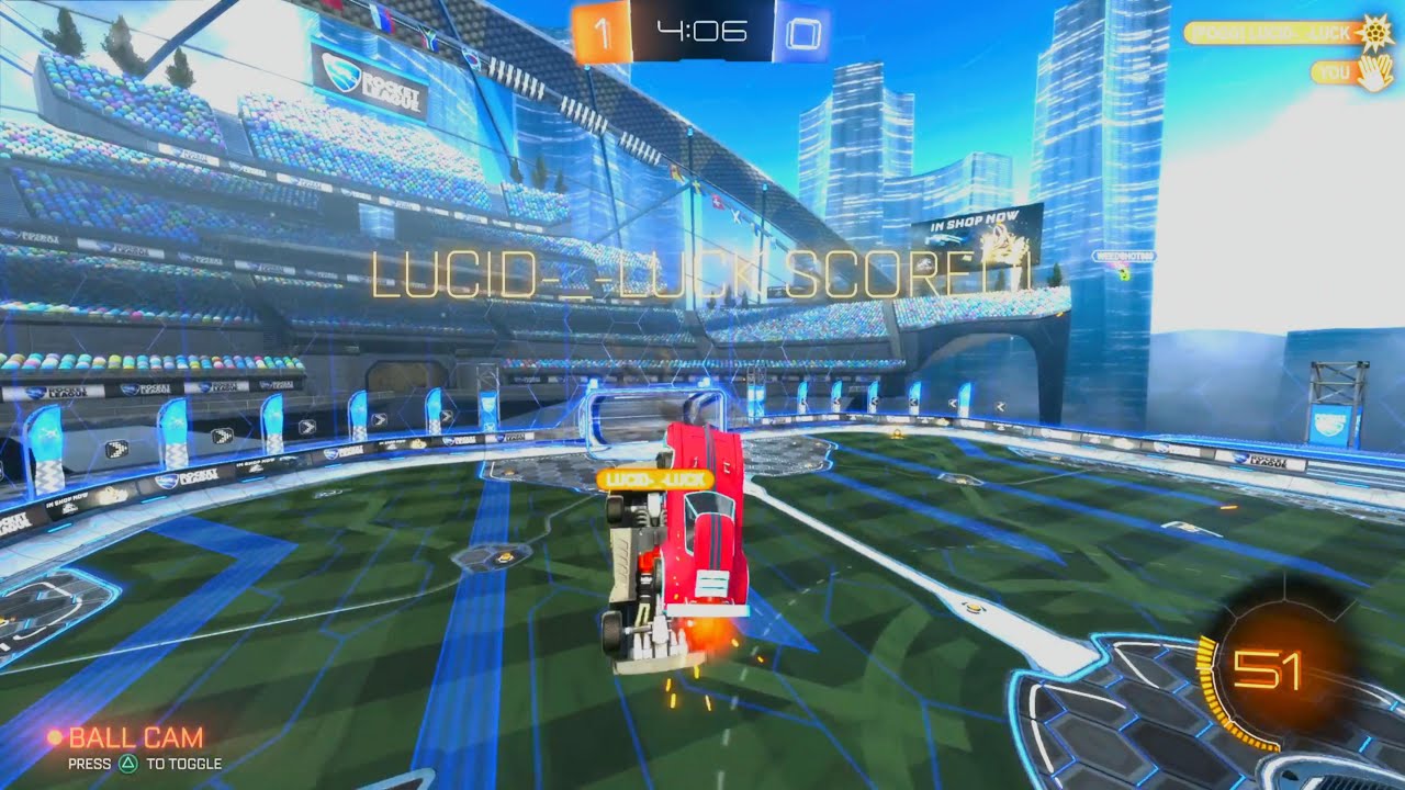 My first Rocket League High-five! - YouTube