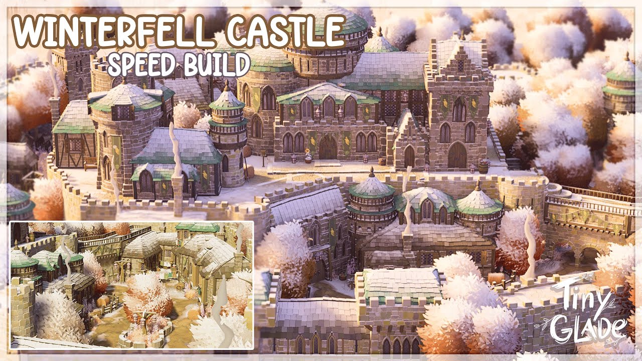 Winterfell Inspired Castle | Tiny Glade | Speed Build - YouTube