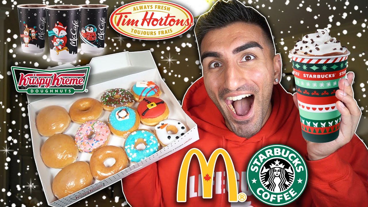 TRYING EVERY FAST FOOD CHRISTMAS MENU! - YouTube