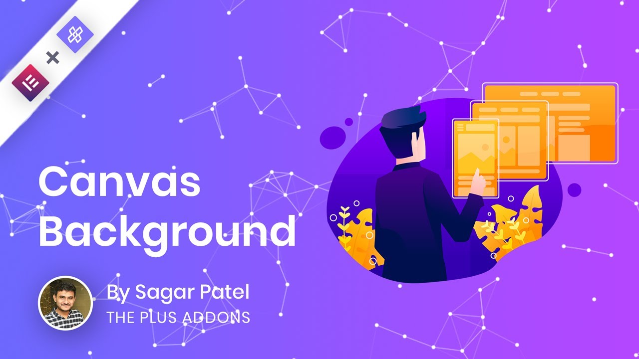 Canvas Background | Particles JS | Particles background in Elementor by ...