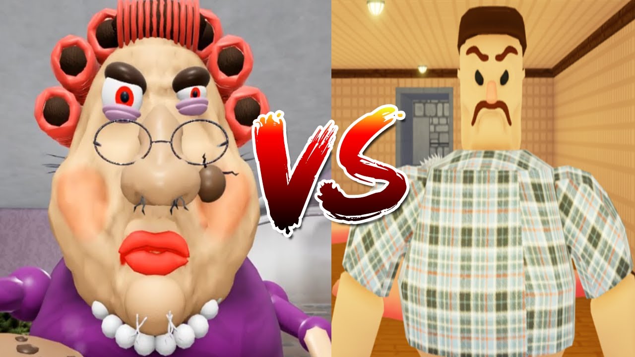 Escape Evil Grandma Vs Escape Evil Stepdad In Roblox Obby Youtube