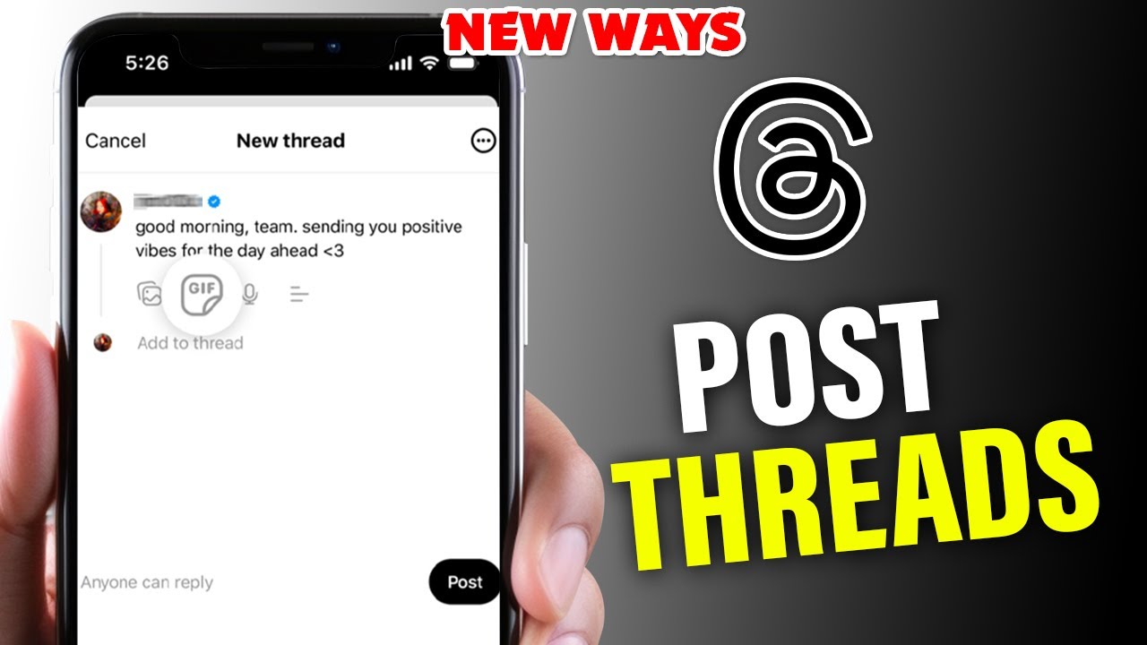 How to Post Threads on Threads App - YouTube