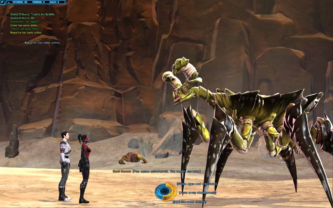 TOR: Sith Warrior - Taming the Sand Demon - YouTube