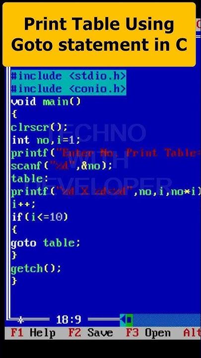 Goto Statement In C Part 97 C Programming Ytshorts Youtubeshorts Youtube 
