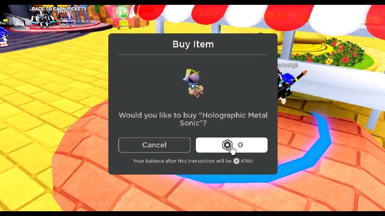 I SNIPED THE HOLOGRAPHIC METAL SONIC (FREE ROBLOX UGC) - YouTube