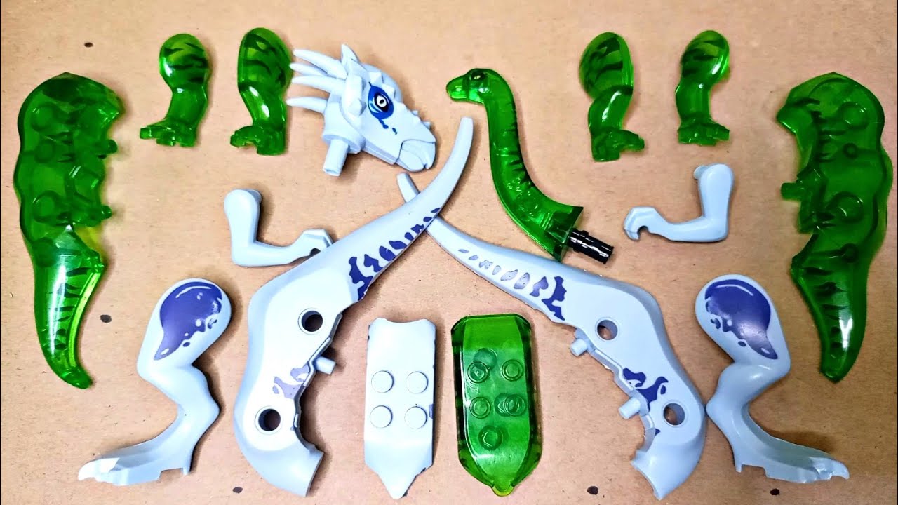 MERAKIT MAINAN LEGO DINOSAURUS 🦖 BRONTOSAURUS DAN STYGIMOLOCH - YouTube