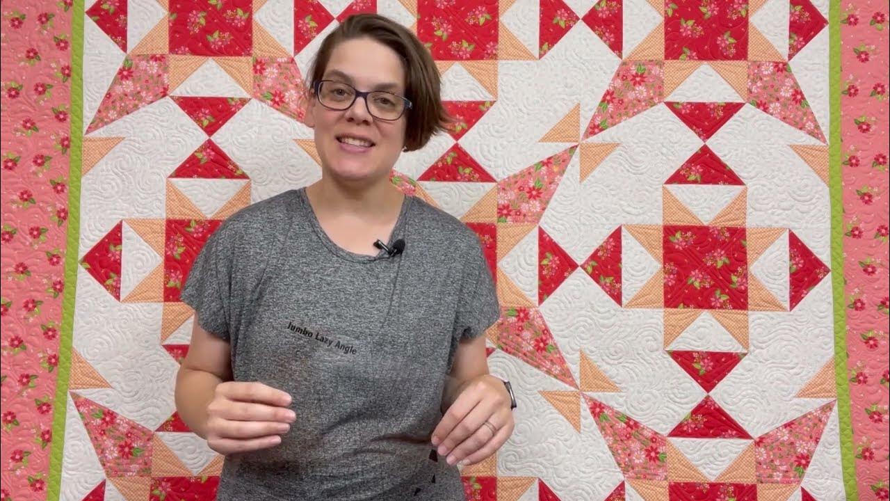 How to use the Jumbo Lazy Angle Ruler by Jaybird Quilts & Lazy Girl Designs - YouTube