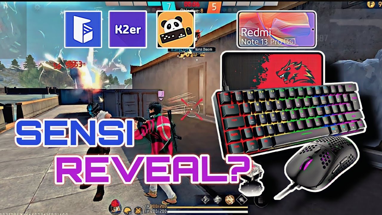 SENSI REVEAL?🔥 || POWER OF KEYBOARD AND MOUSE || FREE FIRE KEYBOARD AND ...